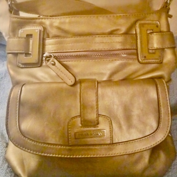 Tyler Rodan | Bags | Tyler Rodan Gold Metallic Crossbody | Poshmark